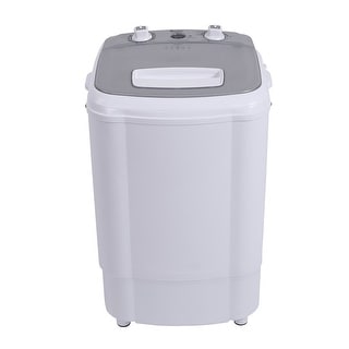 ZOKOP 10Lbs Portable Compact Semi-automatic Washing Machine, Gray - Bed ...