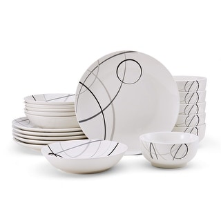 Studio Nova Circles 18-piece Dinnerware Set - On Sale - Overstock ...