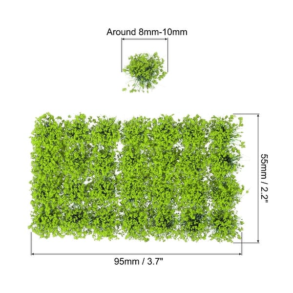 1 Set/28Pcs Miniature Static Flower Cluster Grass Tuft Model, Green ...