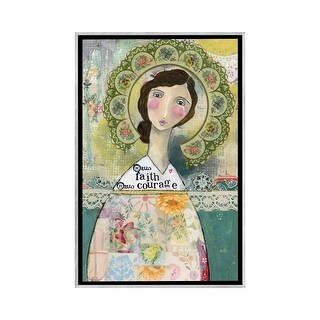 iCanvas "Hello Faith Hello Courage" by Kelly Rae Roberts Framed - Bed ...