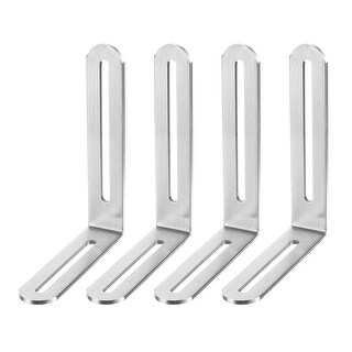 Adjustable Corner Brackets, 4Pcs Stainless Steel 90-degree L-Shape ...