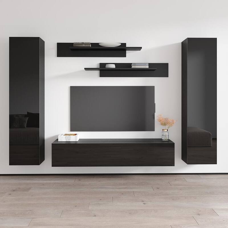Meble Furniture Fly AB1 Wall Mounted Floating Entertainment Center with ...