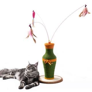 Vintage Vase-shaped Cat Scratching Post For Perfect Home Decor - Bed ...