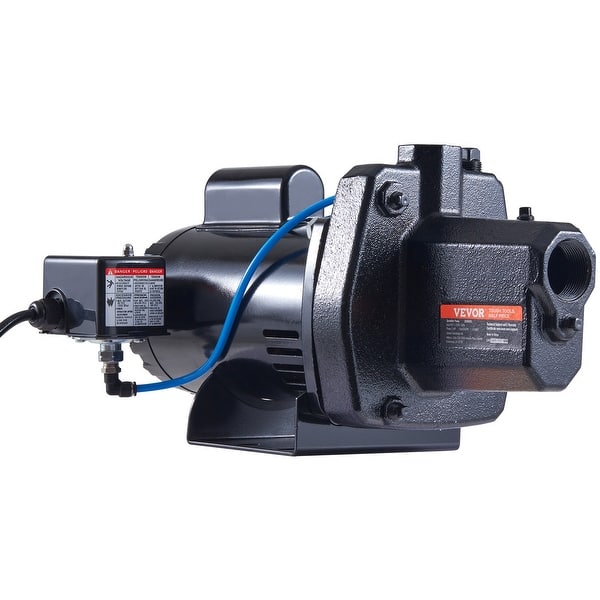 VEVOR 1.5HP Cast Iron Irrigation Pump Shallow Well Jet Water Pump ...