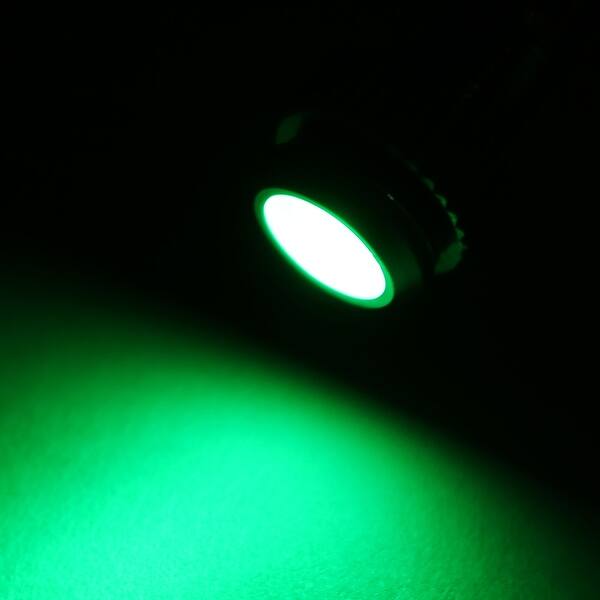 LED Indicator Light 110V Flush Panel Mount LED Metal Shell 5Pcs - Green ...