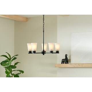 Kichler Lighting Stamos 24 in. 5-Light Modern Dining Room Chandelier ...