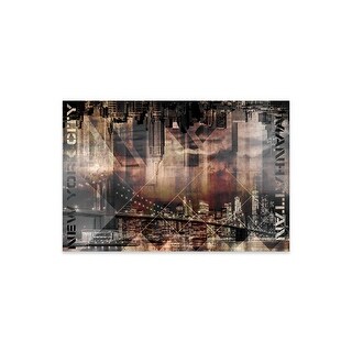 Modern Art Manhattan Skylines Print On Acrylic Glass by Melanie Viola ...