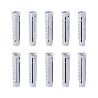 8x40mm Plastic Expansion Tube Bolts Column Frame Fixings Gray 100pcs ...