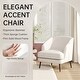 Grondin Mid-Century Modern Style Upholstered Accent Barrel Chair with ...