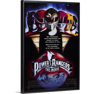 "Mighty Morphin Power Rangers The Movie (1995)" Black Float Frame ...