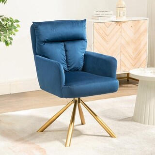Howtai Blue Velvet Home Kitchen Chair Swivel,Auto-Return Function - Bed ...