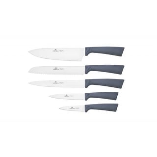 SMART GREY Set of 5 knives in a block - Bed Bath & Beyond - 34483349
