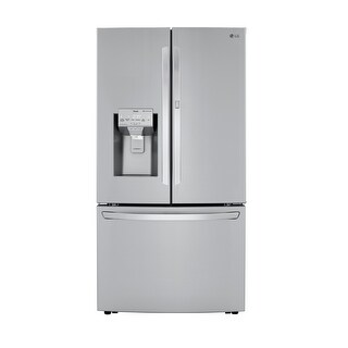 LG LRFDC2406S 23 cu.ft. French Door, Counter Depth- Stainless Steel ...