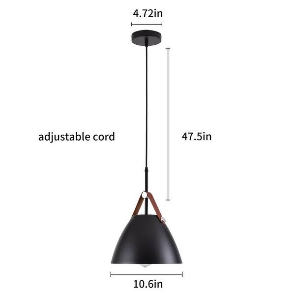 2 Pack Industrial Pendant Light With Black Metal Dome Lamp Shade - Bed ...