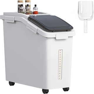 11.4 Gallon Ingredient Bin PP Shelf Storage Bins - 11.4 Gallon - Bed ...