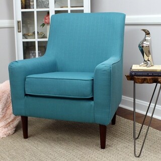 Mid-Century Modern Lounge Chair with Welted Track Arms, 34.5h x 28w x ...