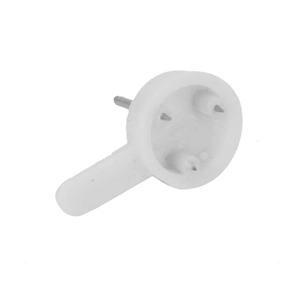 Photo Frame Plastic Wall Hook Seamless Nail White 25mmx14.5mm 50pcs ...
