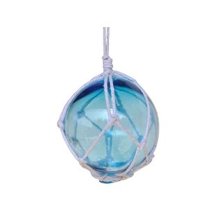 Japanese Glass Ball Fishing Float With Brown Netting Decoration 3 ...