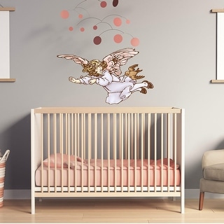 Baby Angel Decal, Baby Angel Sticker, Spiritual Decor, Church Decor ...