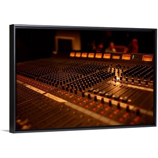 "Recording studio" Black Float Frame Canvas Art - Bed Bath & Beyond ...