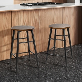 Backless Counter Bar Stool, Wood Seat - Bed Bath & Beyond - 40197222