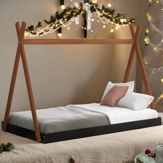 Twin Size Tent Floor Bed with Triangle Structure - Bed Bath & Beyond ...