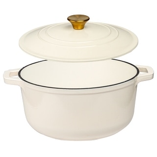 Lexi Home Enameled 6 Qt. Cast Iron Dutch Oven - Bed Bath & Beyond ...