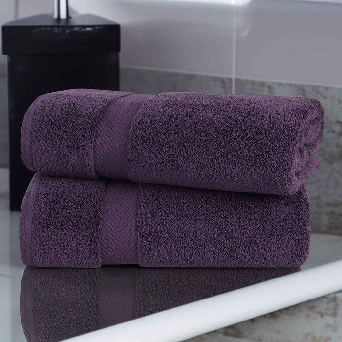 Superior Soft Oversize Zero Twist Cotton Bath Sheets (Set of 2) - On ...