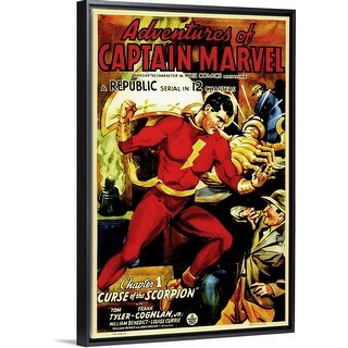 "Adventures of Captain Marvel (1941)" Black Float Frame Canvas Art ...