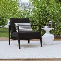 Hadleigh Outdoor Rust Resistant Accent Chair with Sunbrella Cushions ...