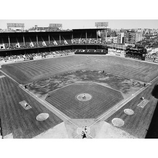 Baseball Game C1953. /Naerial View Of Ebbets Field In Brooklyn New York ...