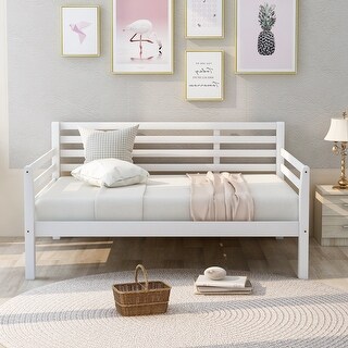 Multifunction Full Size Daybed, Wooden Sofa Bed Frame for Small Spaces ...