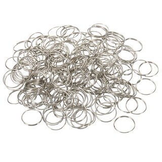 200Pcs 15mm/0.6" OD Chandelier Split Rings Circular Ring Clips Silver ...