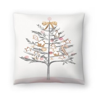 Ginger Bread Tree Ii by Pi Holiday Collection - 14" x 14" Throw Pillow ...
