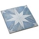 Merola Tile Cassis Stella Blue Day 9-3/4" x 9-3/4" Porcelain Floor and ...
