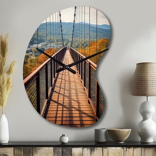 Designart - Gatlinburg Skybridge Tennessee - Tennessee Wall Clock in ...