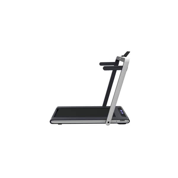 Red 2 in 1 Under Desk Folding Electric Treadmill w/ Remote Control LED ...
