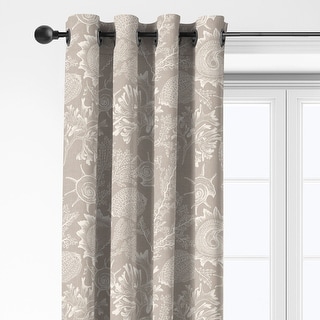 Shellabrate Natural Cotton Grommet Top Drapery Panel Set of 2 - Bed ...