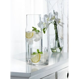 Stylesetter Soho Glass Bedside Water Carafe with Tumbler 2-Piece Set ...