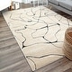 Rugs America Mid Century Modern Marble Cream Beige Large Fluffy Area ...
