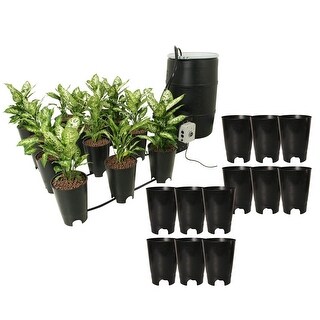Active Aqua Grow Flow Ebb & Flow 12 Site Hydroponic Kit & Expansion Pot ...