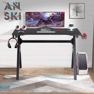 Ergonomic Racing Style Table Computer Gaming Desk Modern Red - Bed Bath ...