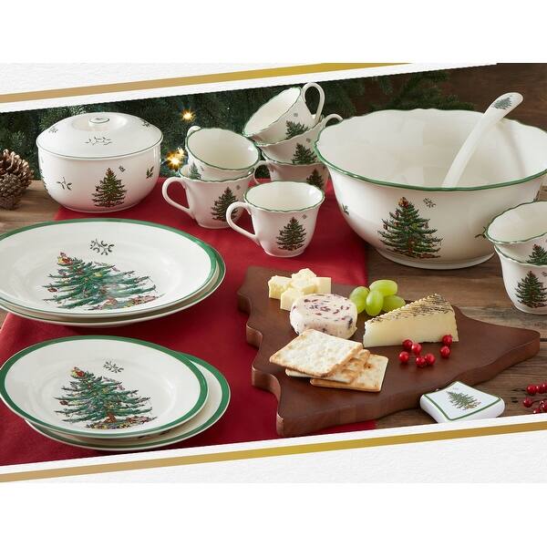 Spode Christmas Tree Collection 16 Piece Dinnerware Set - 10" Plate, 7. ...