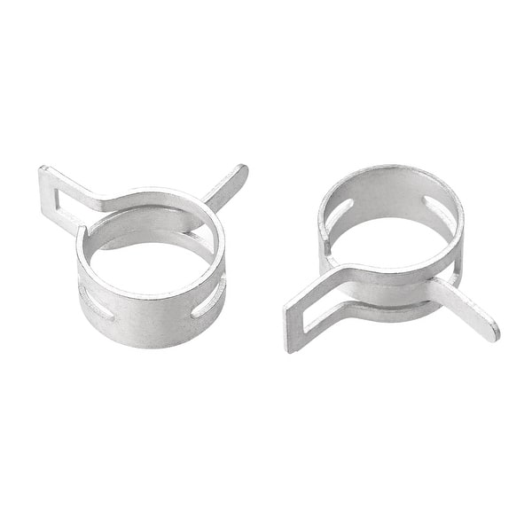 Steel Band Clamp 21mm Hose Tube Spring Clips Clamp Silver Manganese ...