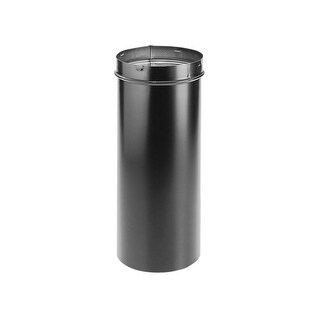 DuraVent 10DBK-SC 10" Inner Diameter - DuraBlack Stove Pipe - Single ...
