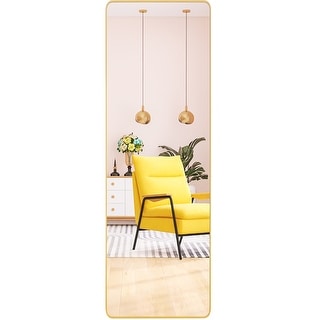 square rounded corners Full Length Mirror Floor Mirror Hanging Standing ...