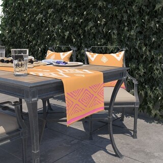 KAYA TANGERINE Indoor|Outdoor Table Runner By Kavka Designs - Bed Bath ...