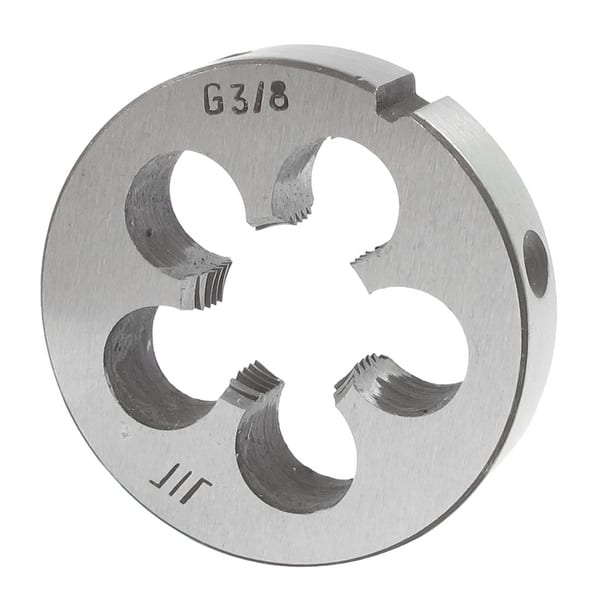Steel 45mm Outside Dia 10mm Thick G 3/8 Screw Thread Round Die Tool ...