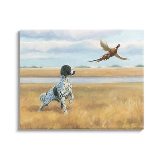 Stupell Pointer Dog & Pheasant Canvas Wall Art Design by James Wiens ...