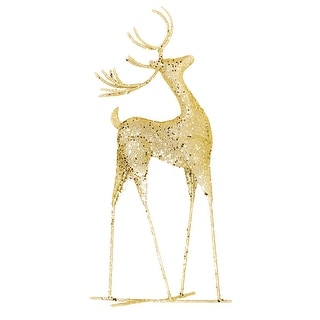 20" Gold Metal Reindeer - Bed Bath & Beyond - 38339838